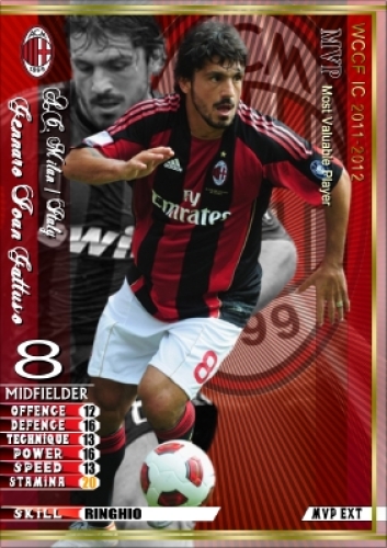 WCCF MVP枠 ジェンナーロ・イバン・ガットゥーゾ（Gennaro Ivan GATTUSO） | コインのWCCFオリカblog - 楽天ブログ