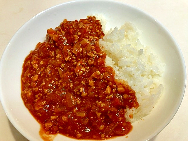 チキン＆ポークで☆合い挽きを使った簡単キーマカレー