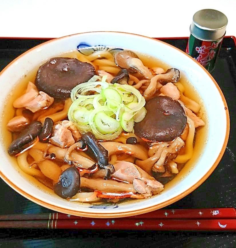 ひらたけうどん