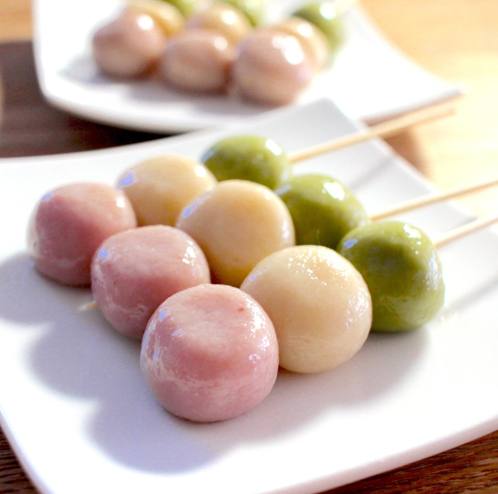 １で覚える／固くなりにくい　もっちもち三色団子