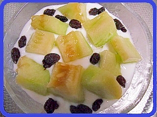 メロンチョコヨーグルト