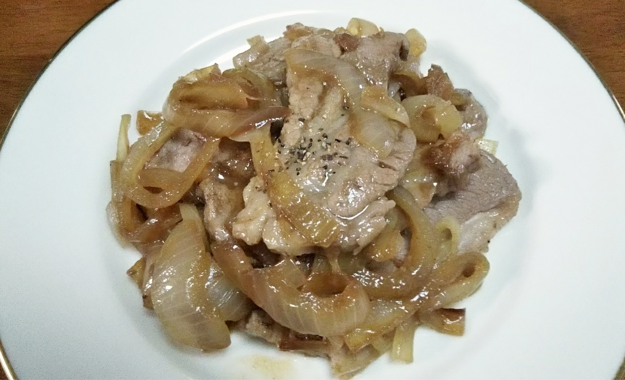 牛バラカルビと玉ねぎのソテー♪