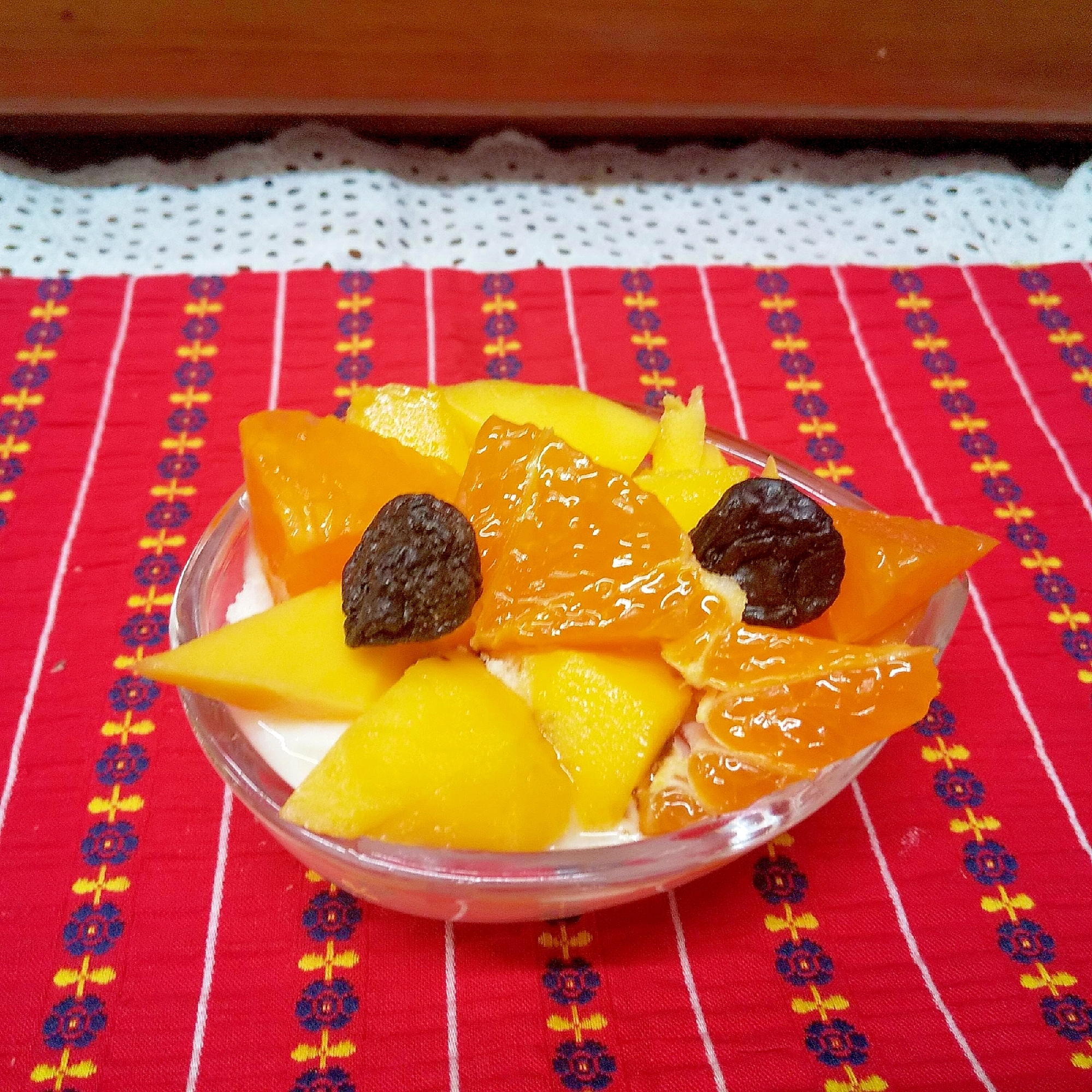 マンゴーレーズンヨーグルト