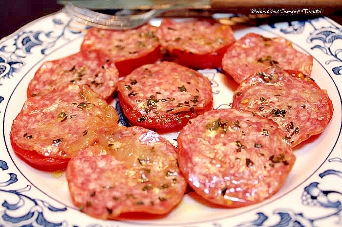 サラミとトマトのマリネ＊前菜＊オードブル