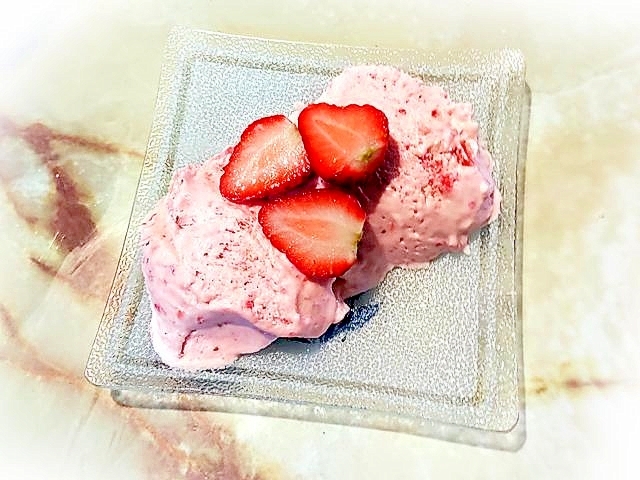 FPで！苺たっぷりのジェラート風♪