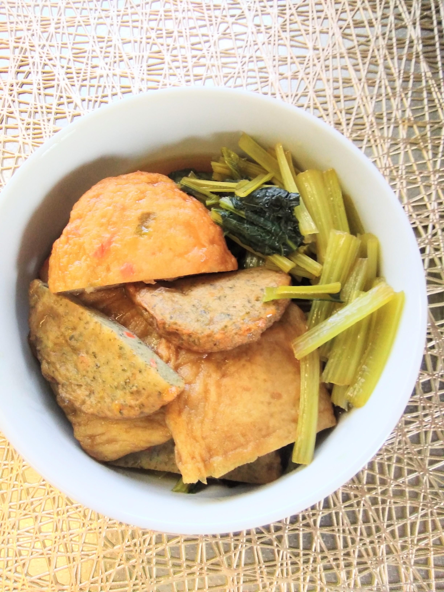 小松菜と練り物の煮浸し