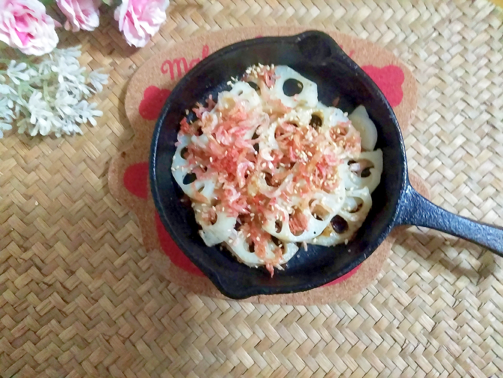 干しえび♪しゃきしゃきレンコン