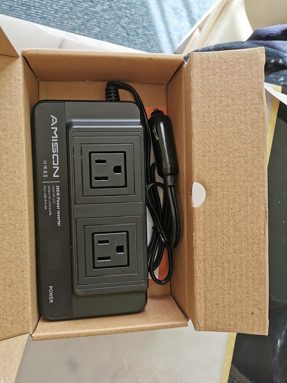 【楽天市場】Amison インバーター 200W シガーソケットコンセント カーコンバーター DC12V /AC 100Vに変換 車載用インバーター ACコンセント2口 USB 4ポート(生活 ...