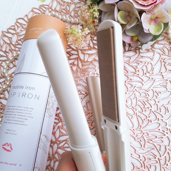 【楽天市場】【公式】 LIP IRON KINUJO リップアイロン コードレス ヘアアイロン ヘアーアイロン USB 充電式 海外 対応 ...