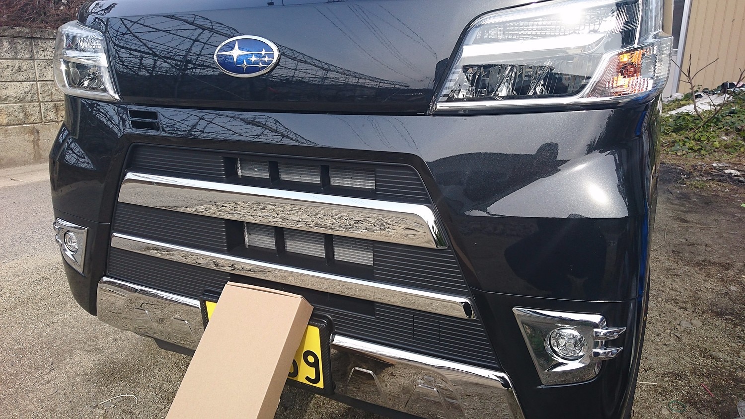 【楽天市場】期間限定価格！【REIZ(ライツ)】S321/S331系後期ハイゼットカーゴ ステンレス製フロントバンパーグリルカバー2P //サンバーバン/ピクシスバン/S320系/S330系 ...