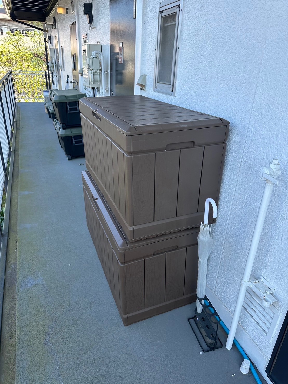 【楽天市場】Alebert 物置 屋外 収納 310L ベランダ ストッカー 屋外収納庫 大型 収納ボックス アウトドア収納 防水 耐候 ガーデン/ブールサイド/庭/ベランダ ツールと ...