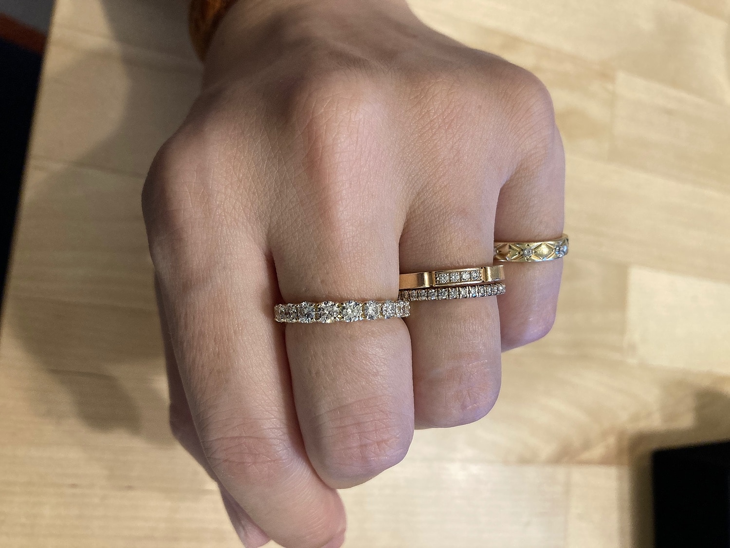 【楽天市場】【大特価】【本数限定】K18YG グラデーション ダイヤモンド ハーフ エタニティリング【1.0ct】【送料無料】【代引手数料無料】【品質保証書付】 ダイヤ エタニティ プラチナ ...