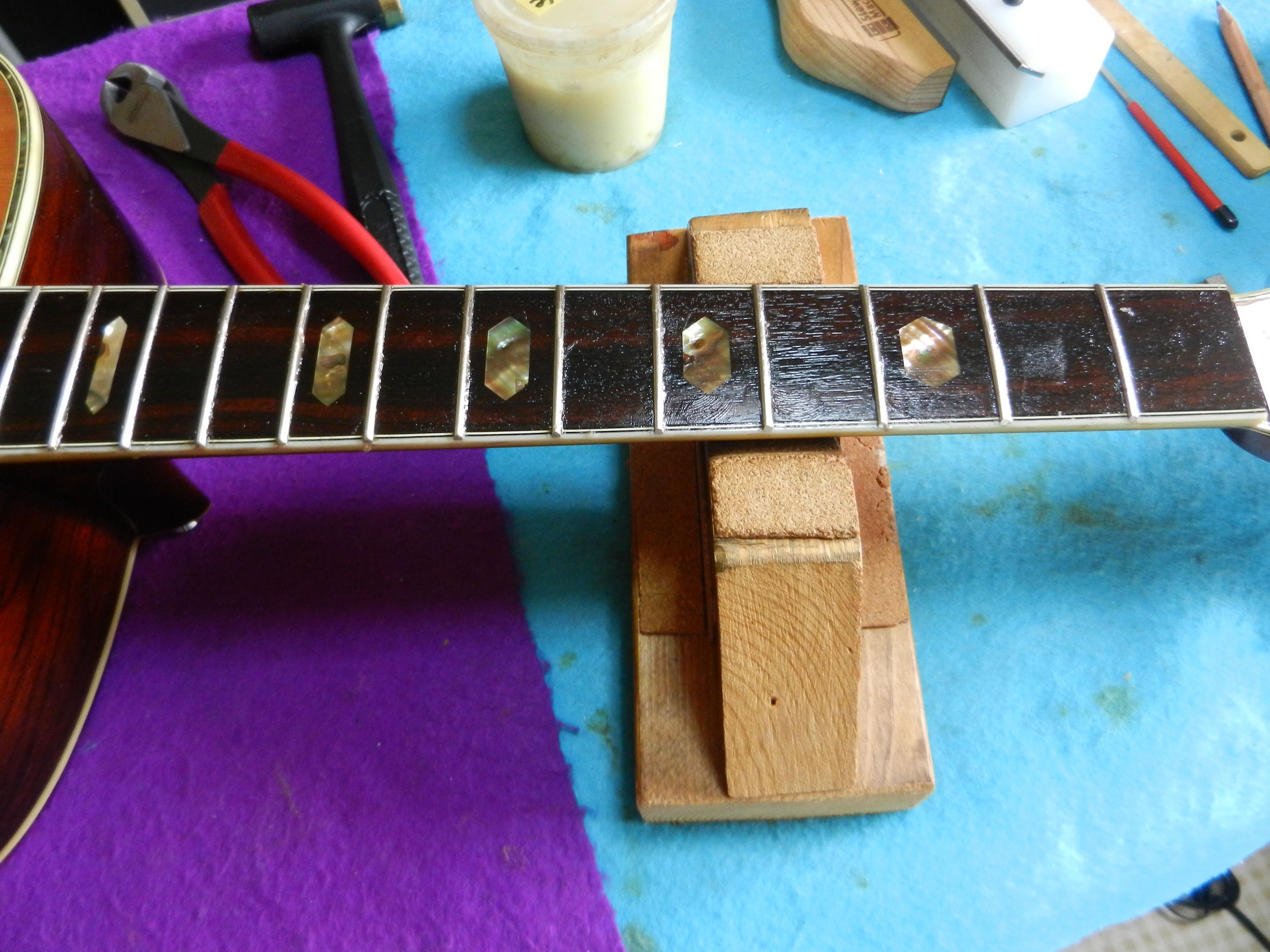 TFモーリス W60フレット打換え | 青春のギターリペア K2ギターファクトリー - 楽天ブログ