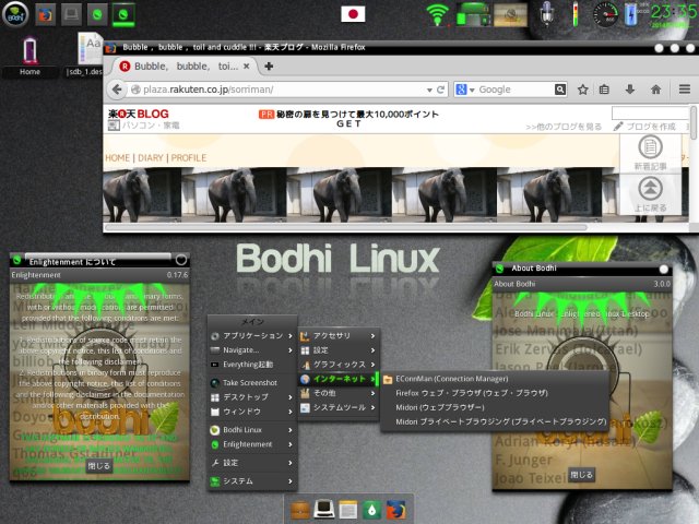 Bodhi Linux 3.0 Legacy RC2 をThinkPad X23にインストールした | Bubble， bubble ...