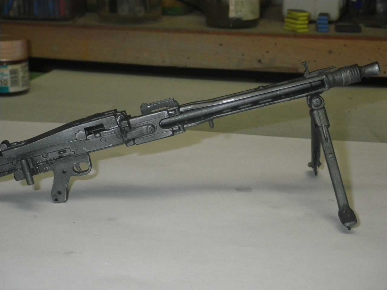 ⑥2022_0123 1／6ｽｹｰﾙ ﾗｲﾌﾙ ﾏｼﾝｶﾞﾝ ｺﾚｸｼｮﾝ グロスフスMG42機関銃 銃本体塗装 | 54歳出戻りモデラー奮戦記 - 楽天ブログ