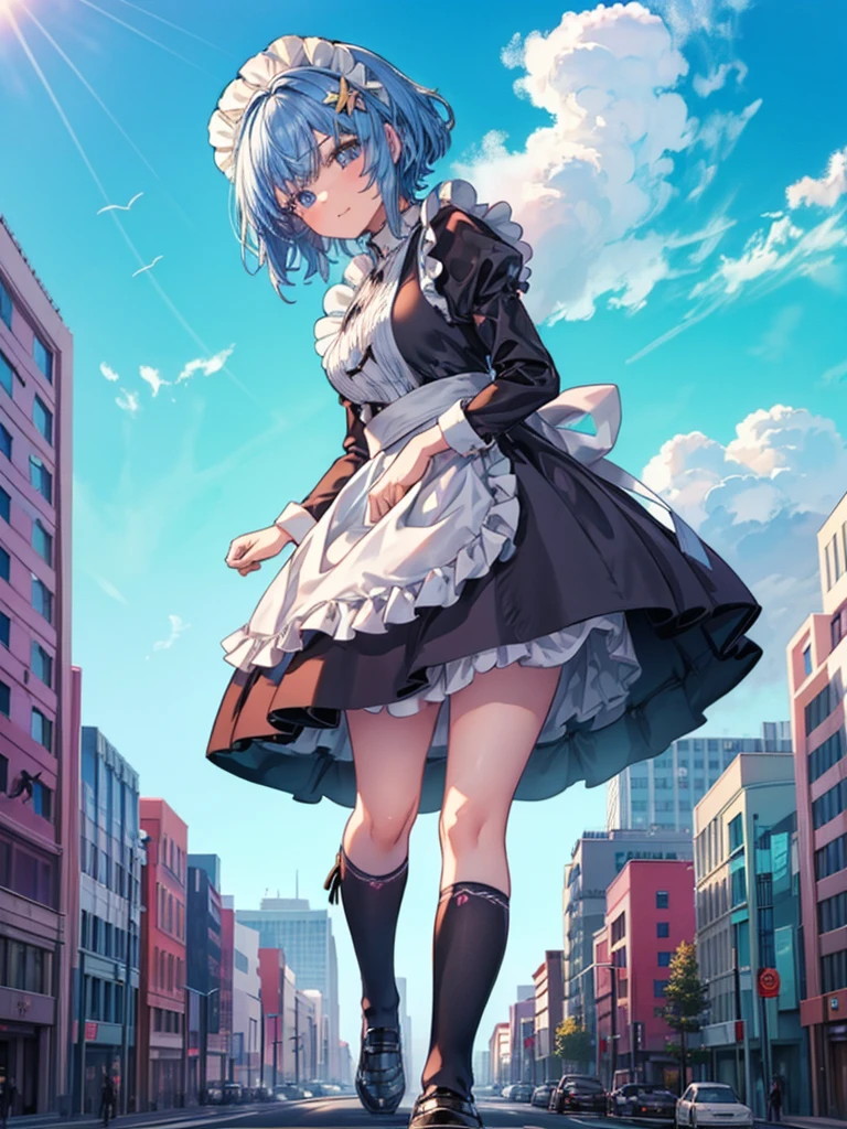 ビルの谷間に大きなメイドさん | 大きな女の子のAI生成画像まとめ - 楽天ブログ
