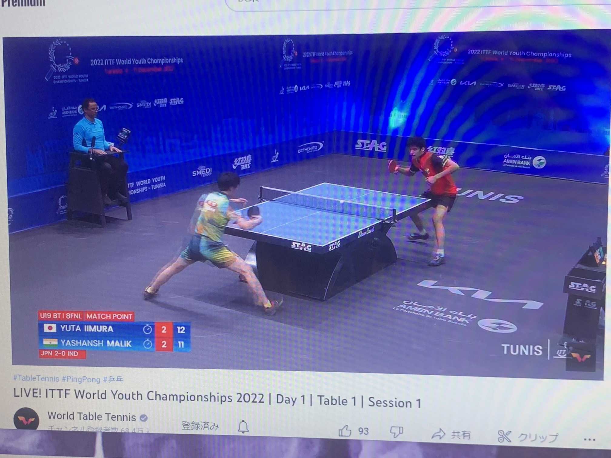 ダイエット食事日記5832日、iruiruオープン団体戦、次女の息子。ITTF世界ユース卓球選手権チュニス大会、ATTU東アジアホープス大会。 | MUSIC LAND －私の庭の花たち ...