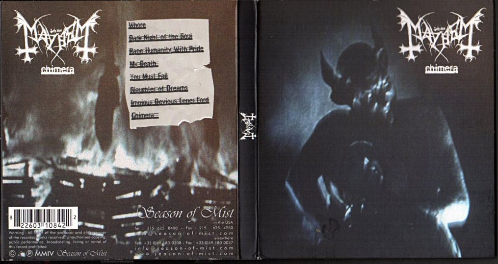 Mayhem LP『Chimera』/3rdフルアルバム 2004年 | おじなみの日記 - 楽天ブログ