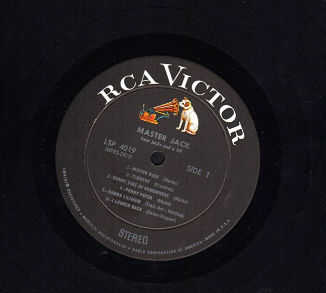 Four Jacks and a Jill『Master Jack』/1967年 5th | おじなみの日記 - 楽天ブログ