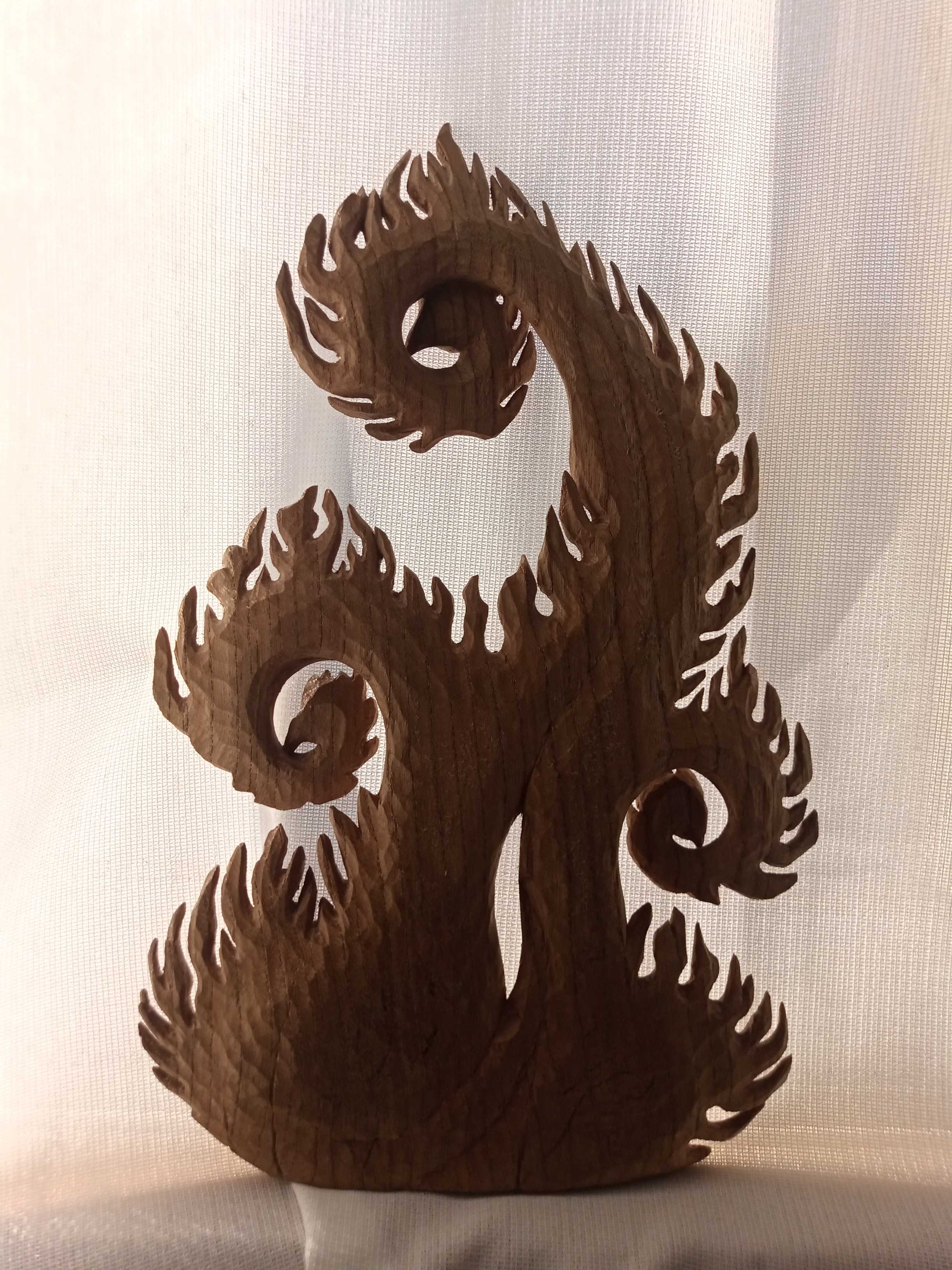 「不動明王坐像」火炎光背ができました。 R04.11.22（火） | 仏像彫刻アート倶楽部 - 楽天ブログ