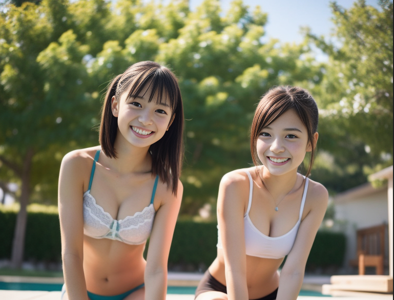 Aiの芸術の輝き:ai美女が描く魅惑のグラビアショット ムギュっと魅力発信