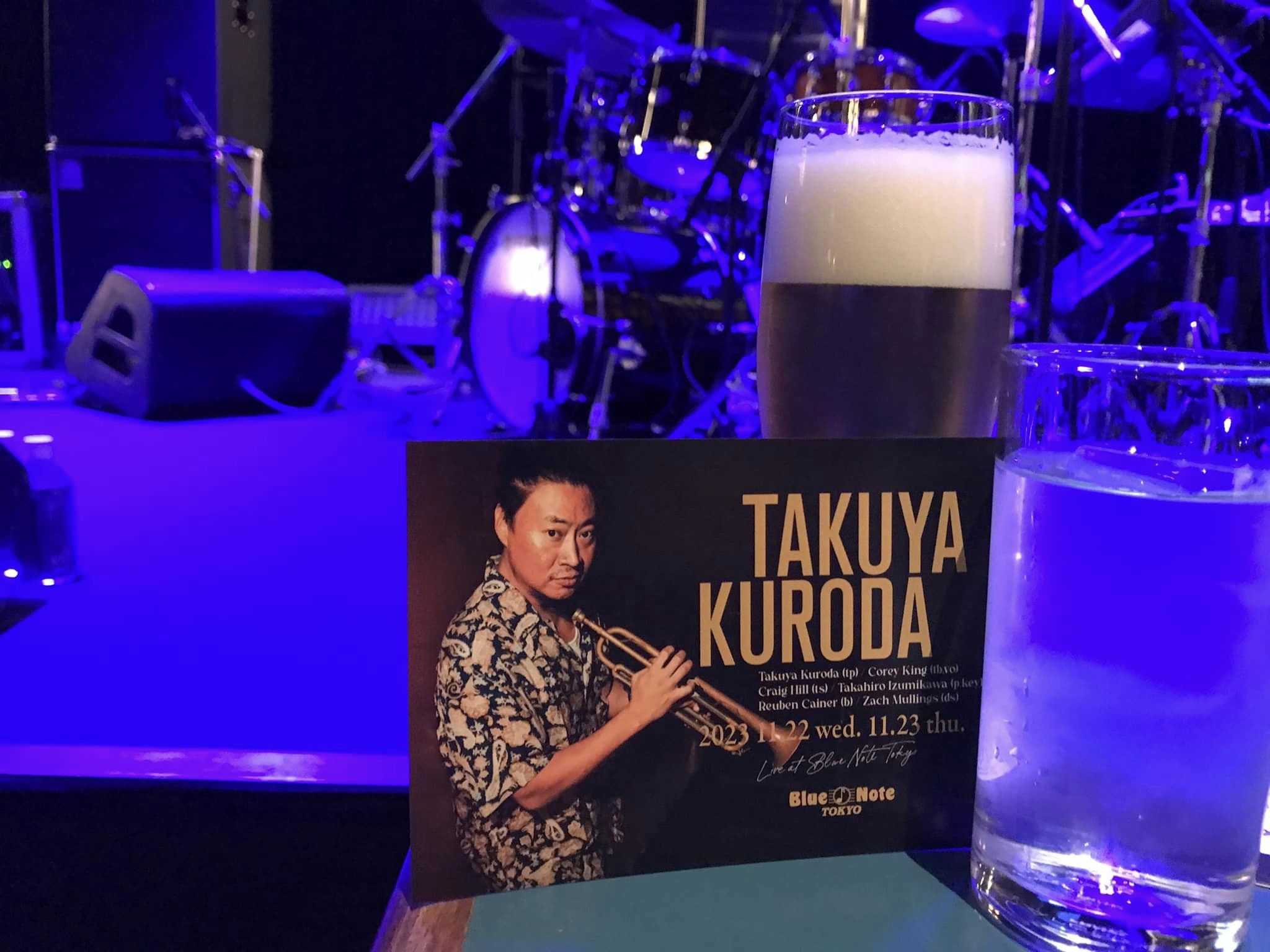 2023 11.22 wed.1st& 2nd Show TAKUYA KURODA@Blue Note Tokyo | ユウ君パパのJAZZ三昧日記 - 楽天ブログ