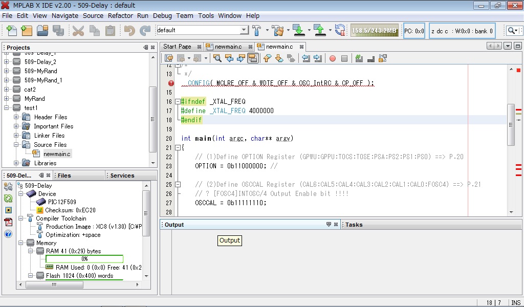 MPLAB X XC8プログラミング | お疲れさんのしがらきたぬき - 楽天ブログ