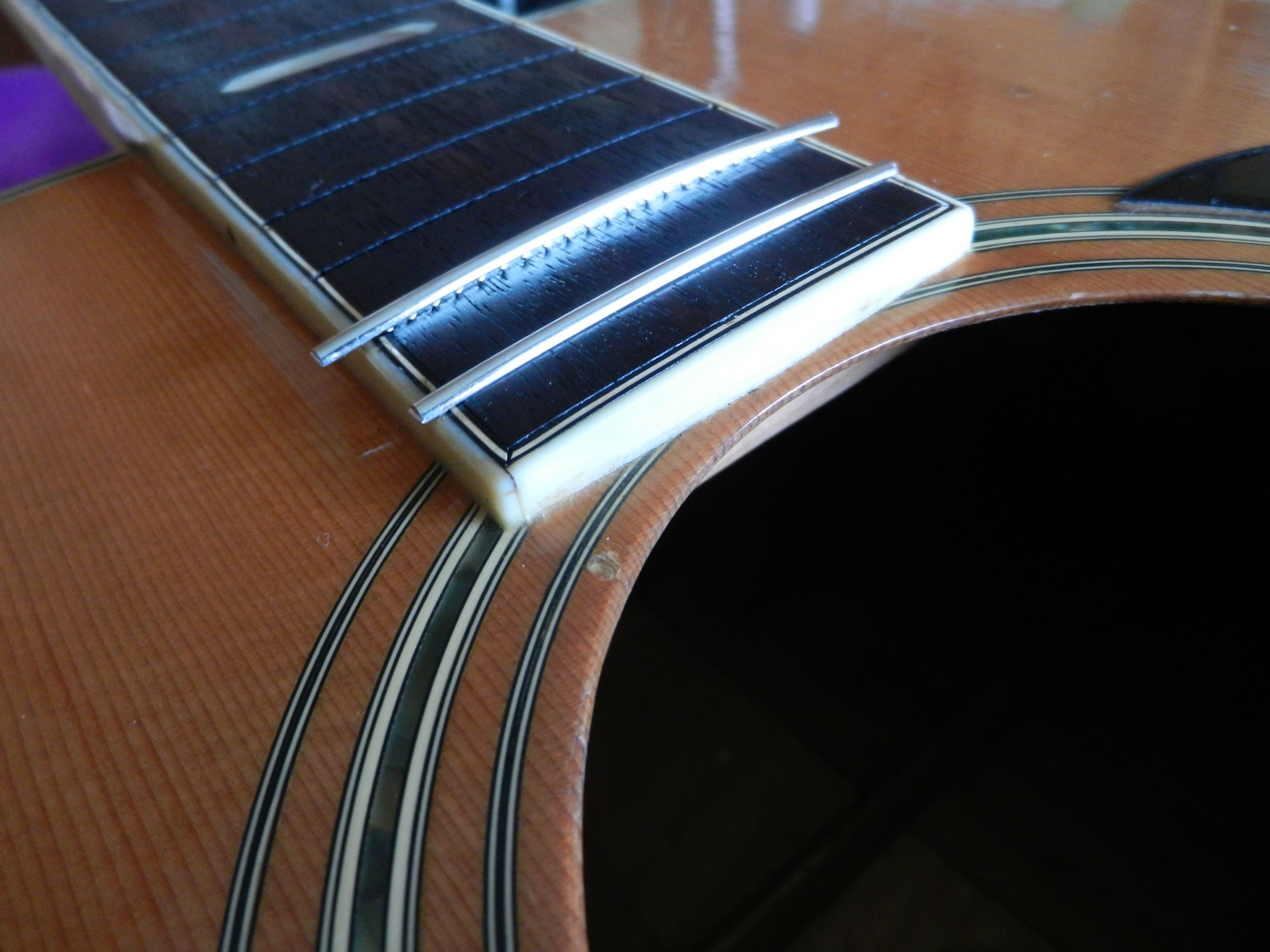 TFモーリス W60フレット打換え | 青春のギターリペア K2ギターファクトリー - 楽天ブログ