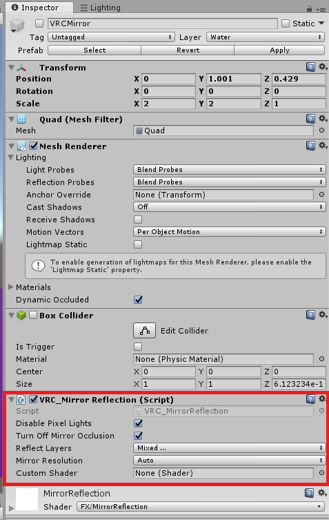 VRChatでワールドを作ろう！ 鏡のオンオフ | 2倍製作所 技術室 - 楽天ブログ