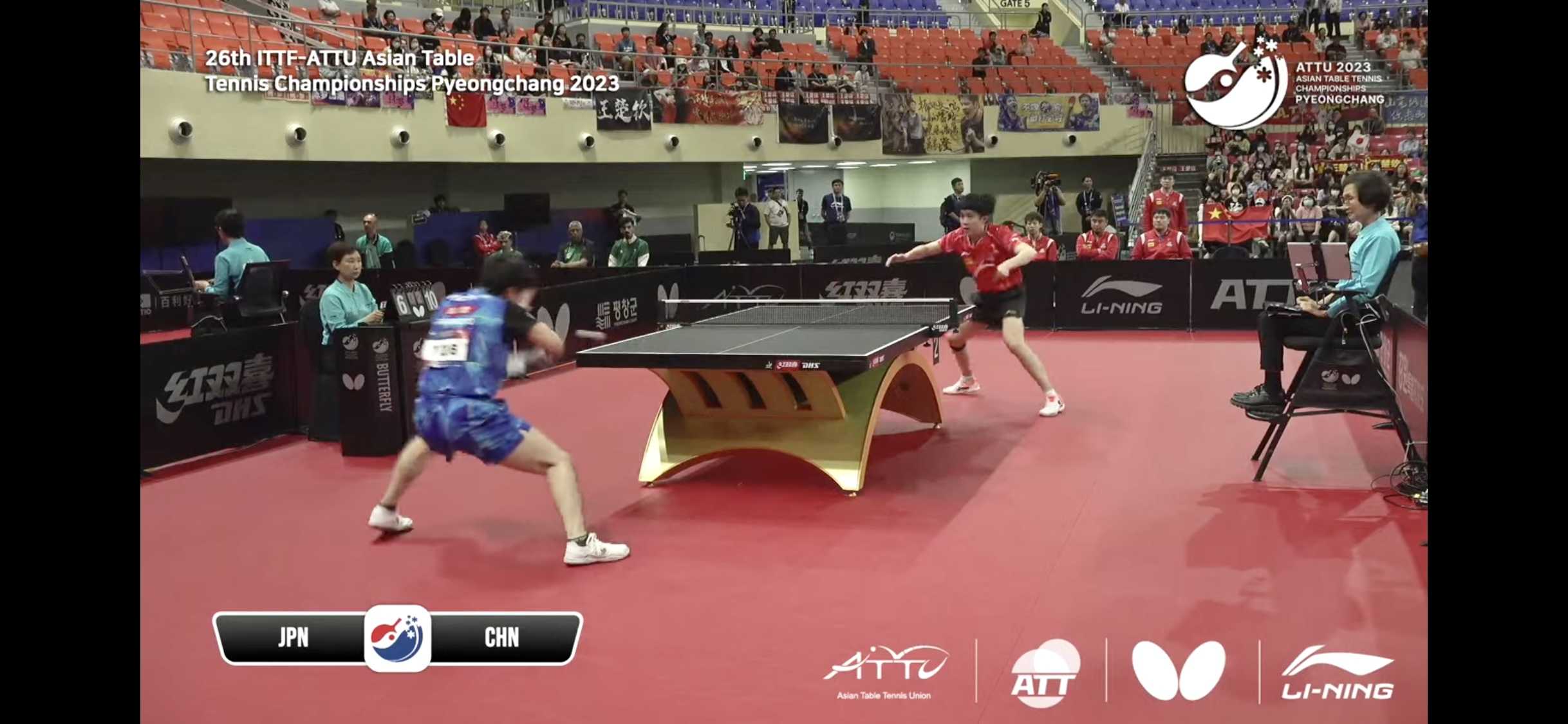 #卓球 #アジア選手権 大会 団体準々決勝 女子 日本3-0 #伊藤美誠 3-0 A.ムカ #早田ひな 3-1 バトラ #平野美宇 3-1 S ...