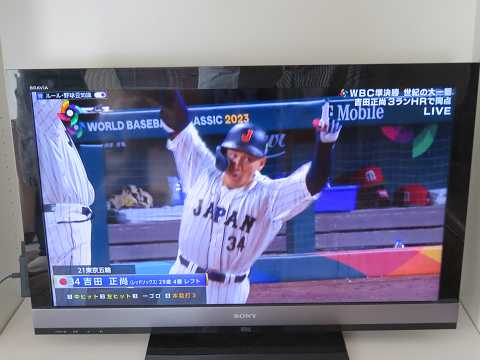 WBC2023 日本xﾒｷｼｺ（TV） | 星とカワセミ好きのブログ - 楽天ブログ