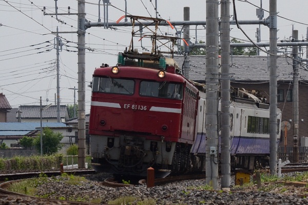 5月31日（木）KY入場配給 EF81-136号機牽引、485系3000番台モハユニット編成！！ | 鉄道写真の旅 - 楽天ブログ