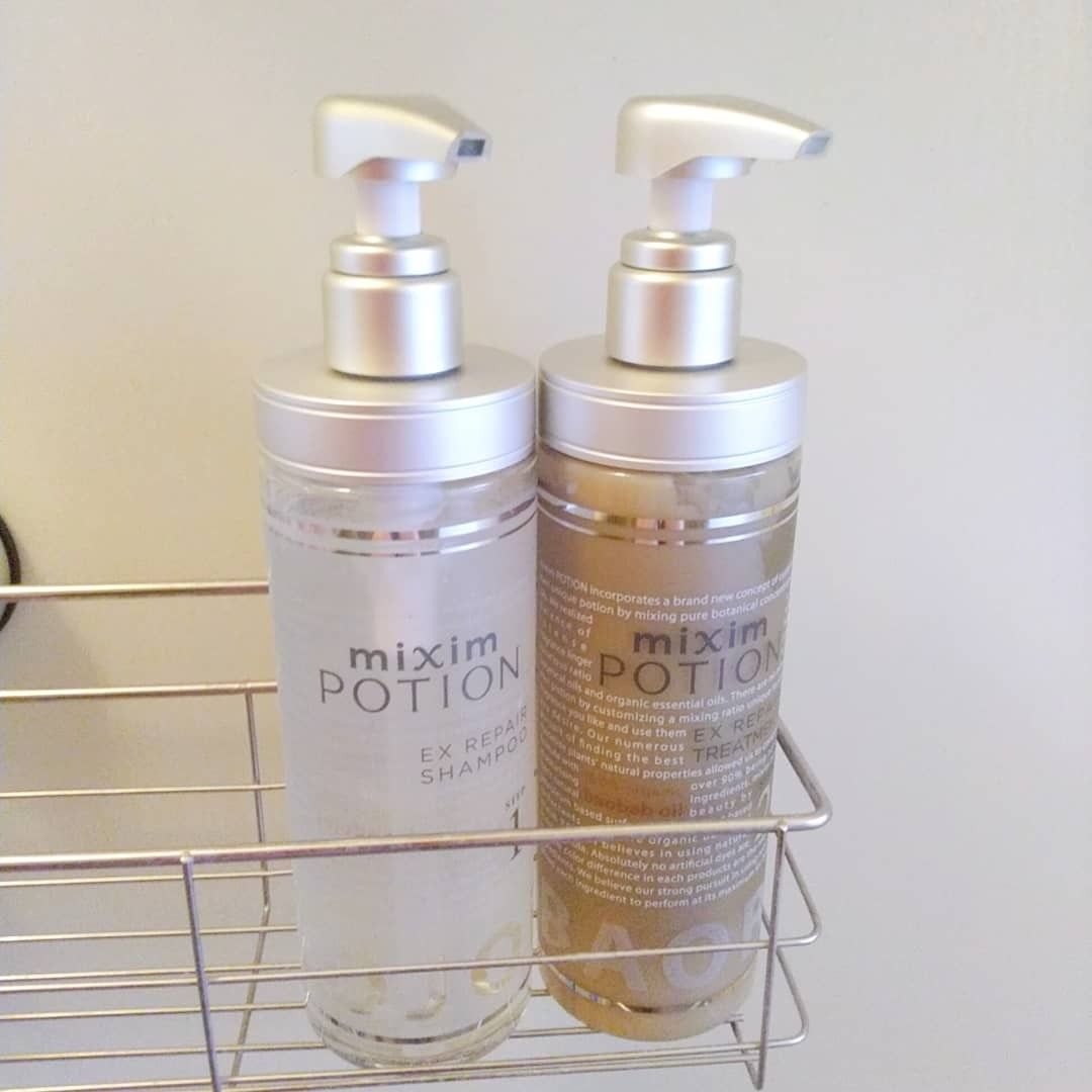 mixim POTION（ミクシムポーション） リペアシャンプー1/リペアヘアトリートメント2のご紹介です。 | うふふ日記🤍いろいろPRして ...