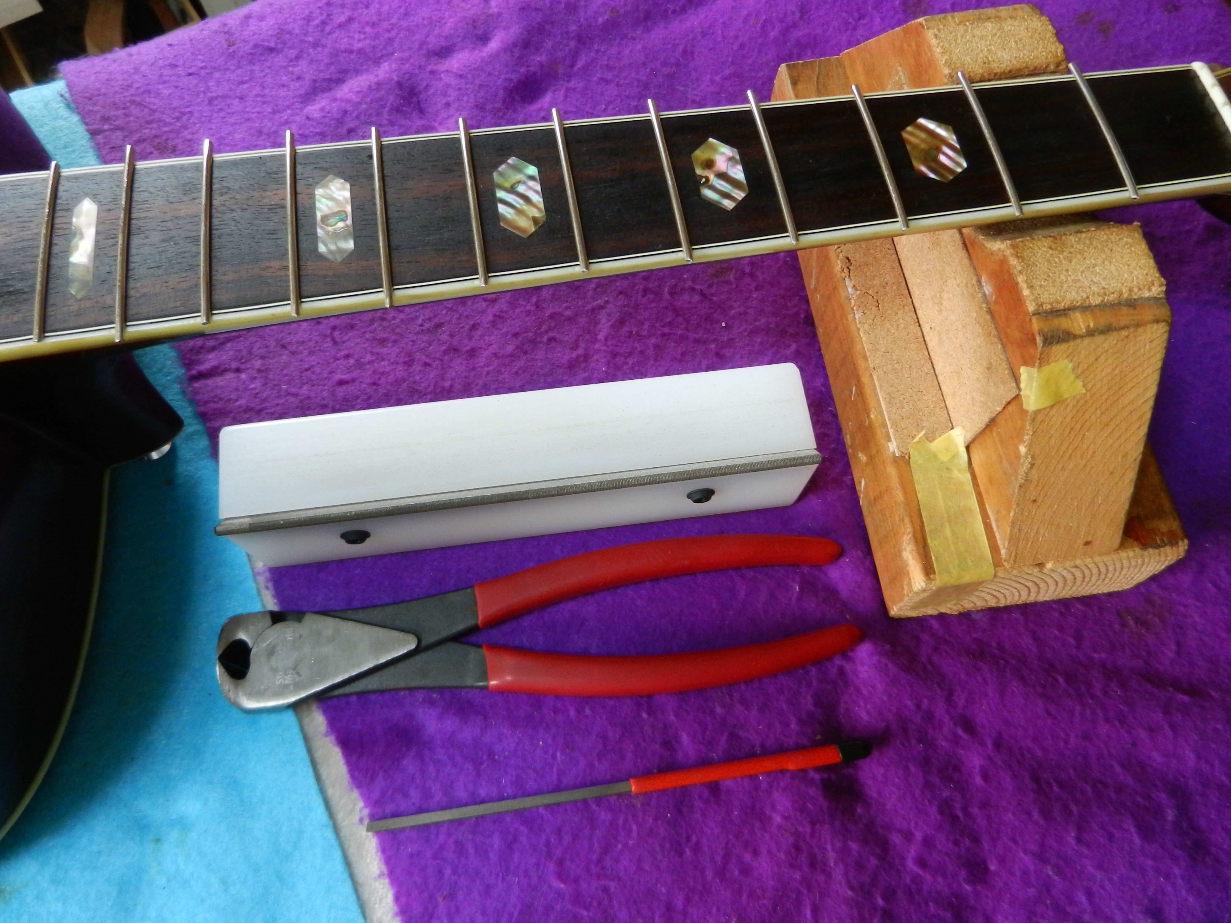 TFモーリス W60フレット打換え | 青春のギターリペア K2ギターファクトリー - 楽天ブログ