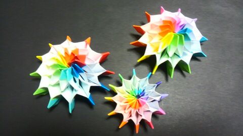 かんたん折り方:動く花火(4) | origami, off-and-on ～たまには折り紙～ - 楽天ブログ