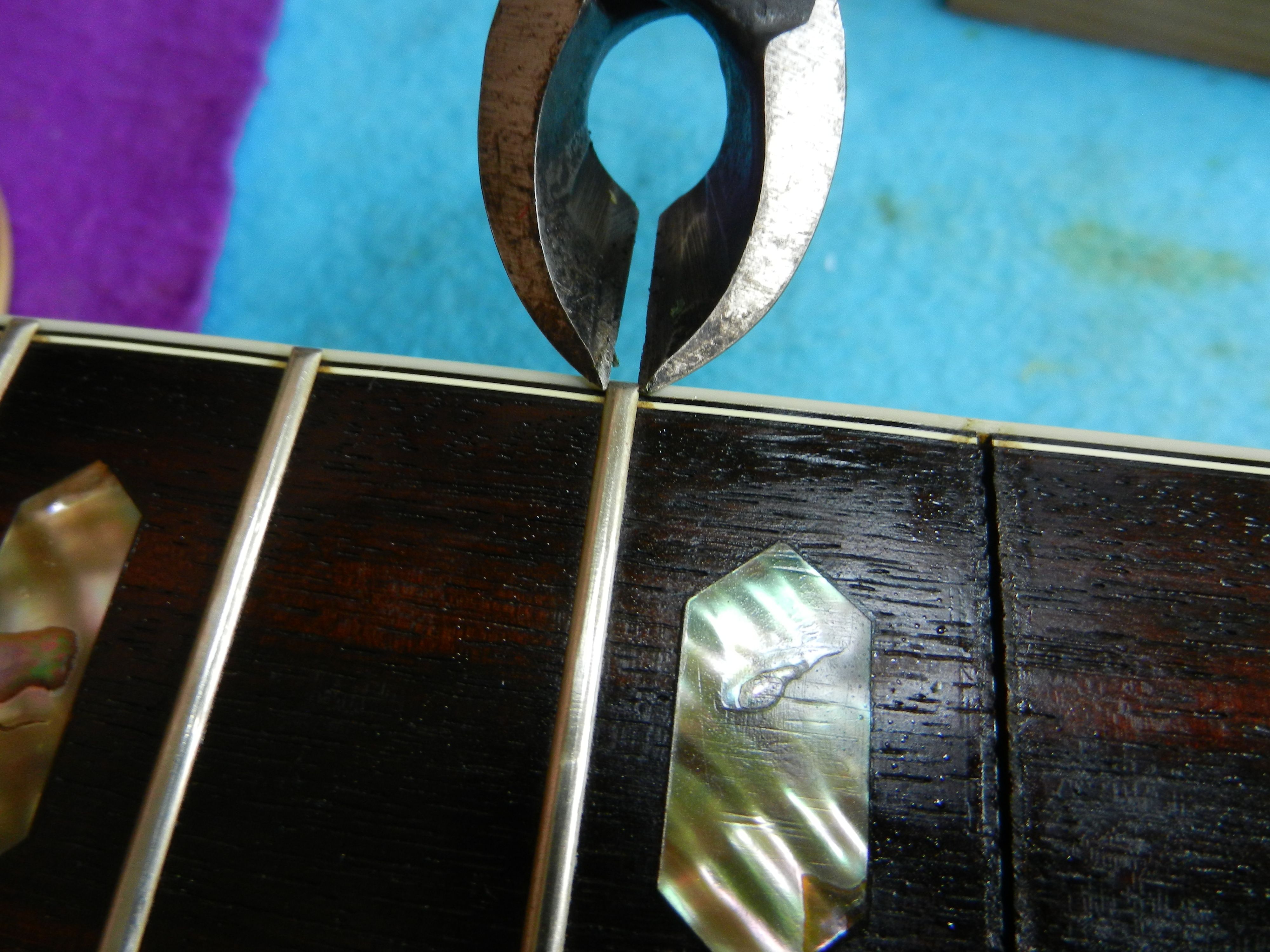 TFモーリス W60フレット打換え | 青春のギターリペア K2ギターファクトリー - 楽天ブログ