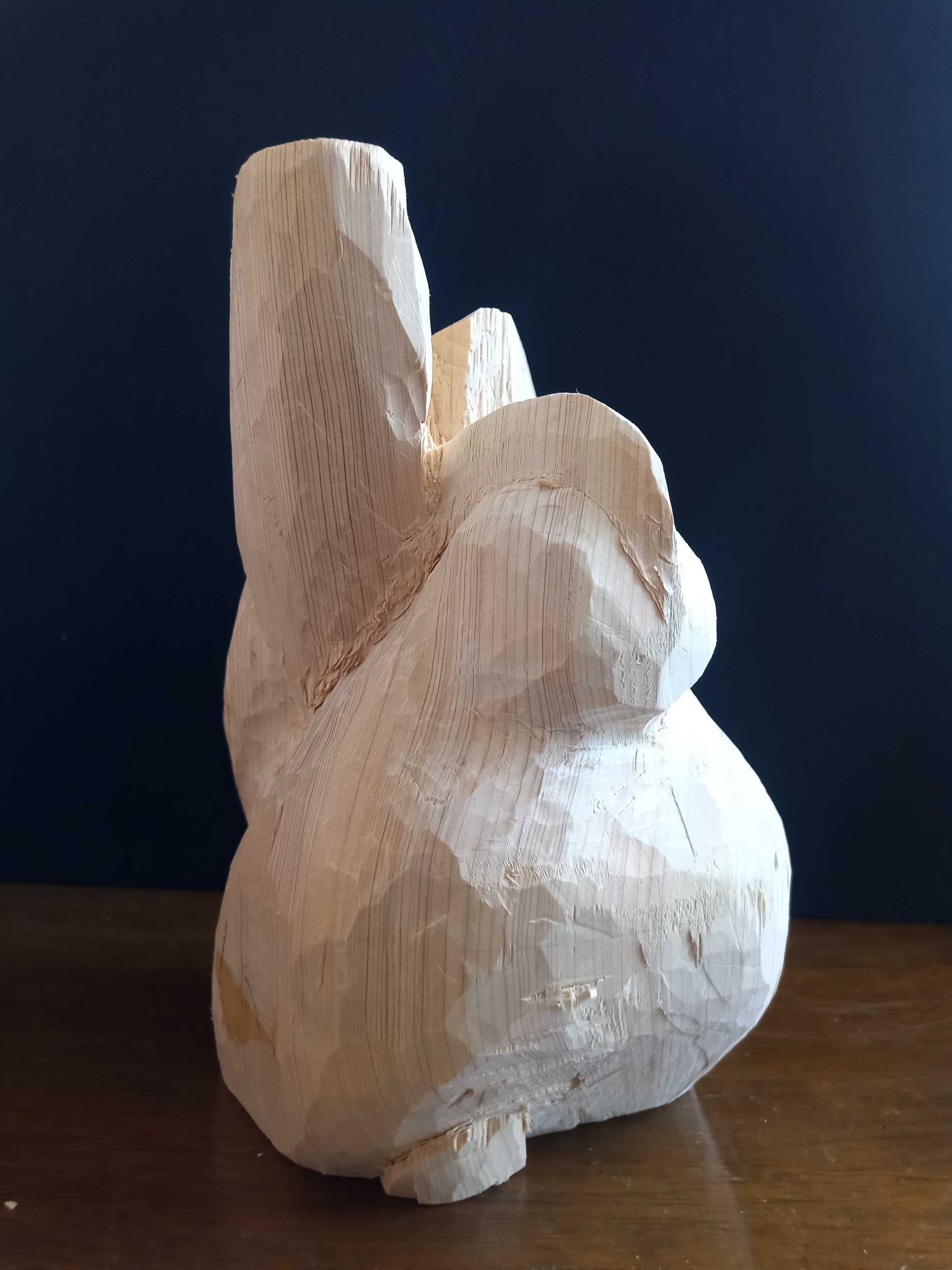 「矮鶏」荒彫りの最中です。 R05.04.01（土） | 仏像彫刻アート倶楽部 - 楽天ブログ