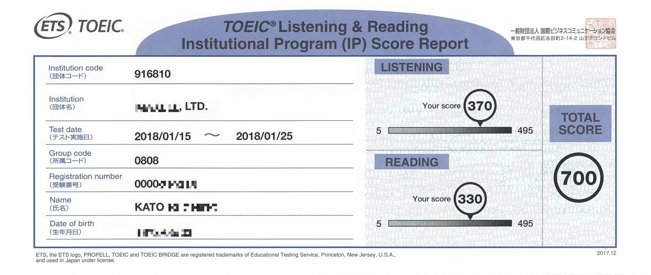 TOEIC-IP | Raging murmur RAKUTEN edition - 楽天ブログ