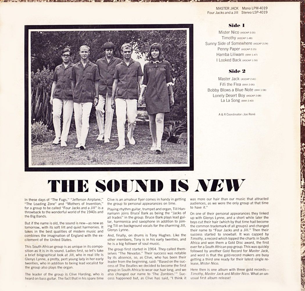 Four Jacks and a Jill『Master Jack』/1967年 5th | おじなみの日記 - 楽天ブログ