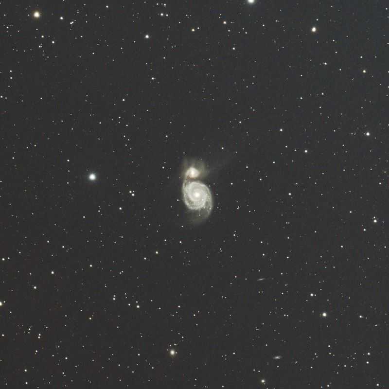 M51 子持ち銀河（りょうけん座） 2025/5/27 | のんびり星撮りブログ（仮） - 楽天ブログ
