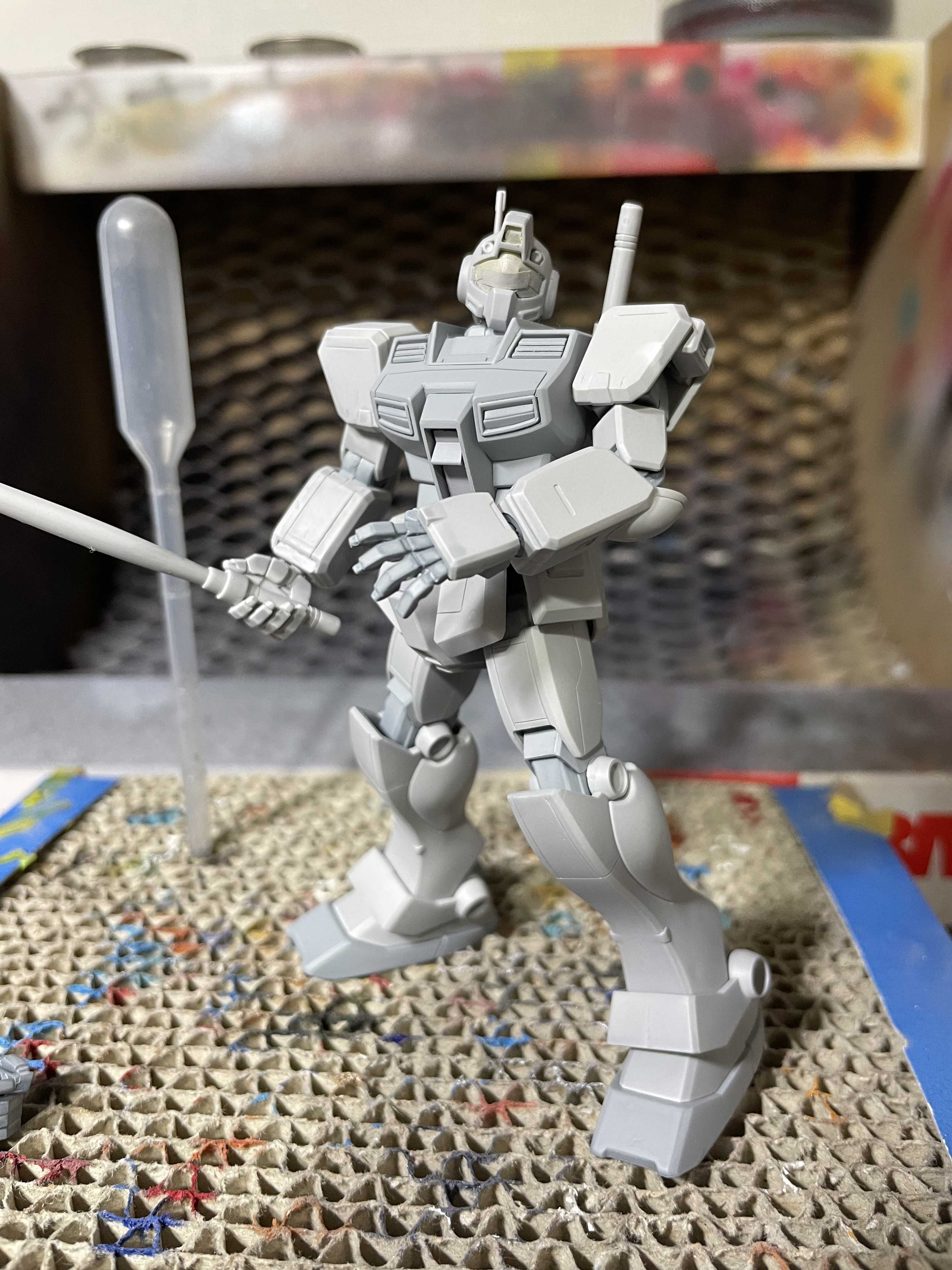 HGUC ジム寒冷地仕様 サフ終わりました | 初心者のガンプラのススメ - 楽天ブログ