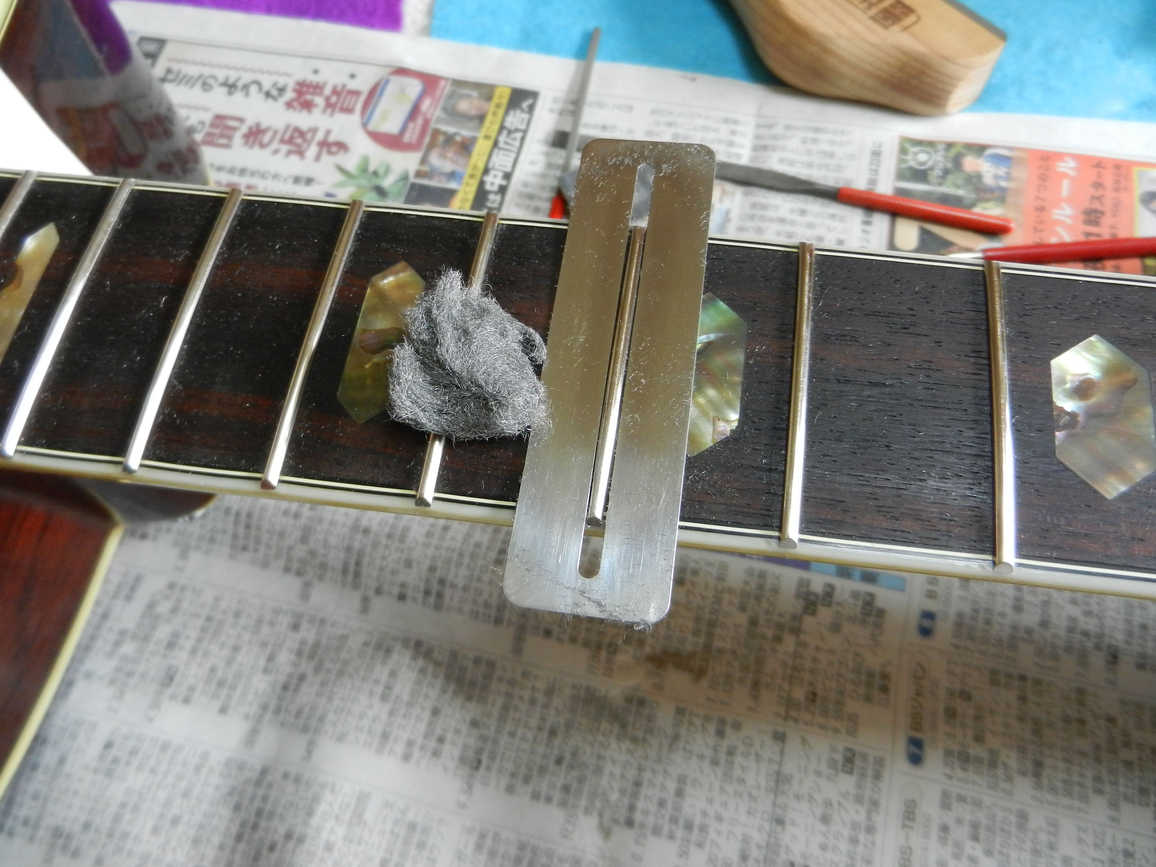 TFモーリス W60フレット打換え | 青春のギターリペア K2ギターファクトリー - 楽天ブログ