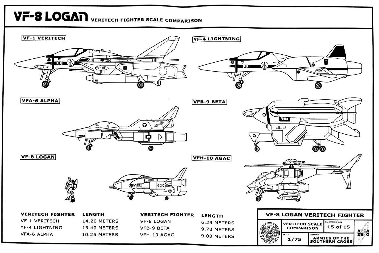 可変戦闘機 VF-8 ローガン 設計図面集 作成 | ロボテックと商標権和解を考える - 楽天ブログ