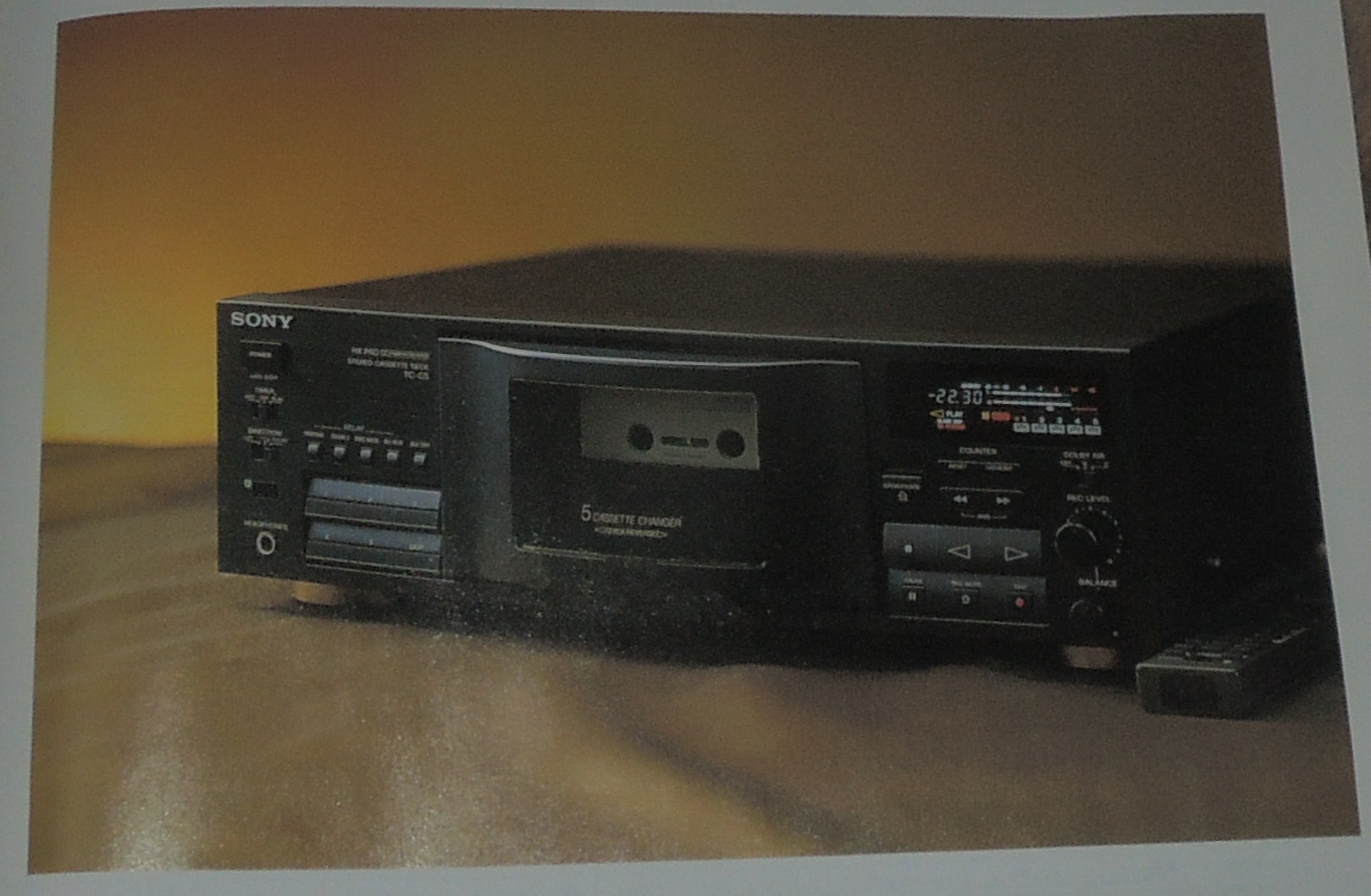 テープチェンジャー・カセットデッキ SONY TC-C5 by 1994 | digadon's note - 楽天ブログ