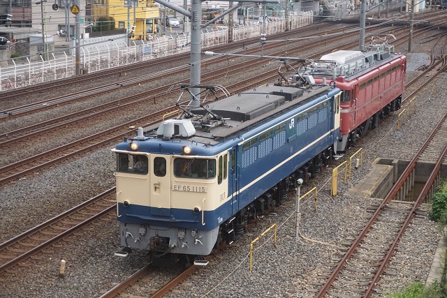EF65 1115+EF81 81 重単 大井 東京総合車両センター展示 返却回送 | 鉄人騎士。鉄 パワーランド(*^ω^*) - 楽天ブログ